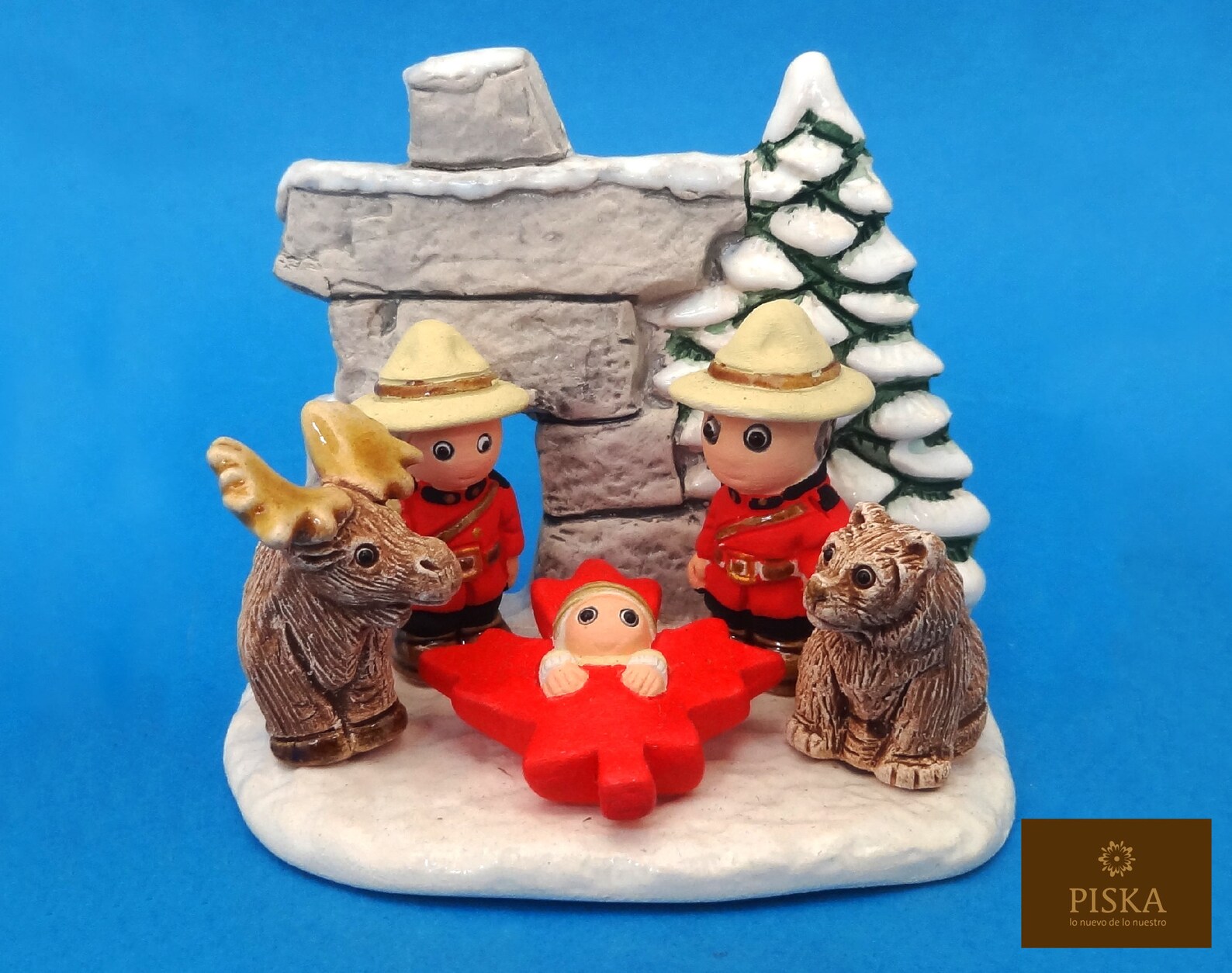 Canadian I Nativity Scene Handmade in Clay 1 Block - Etsy Canada