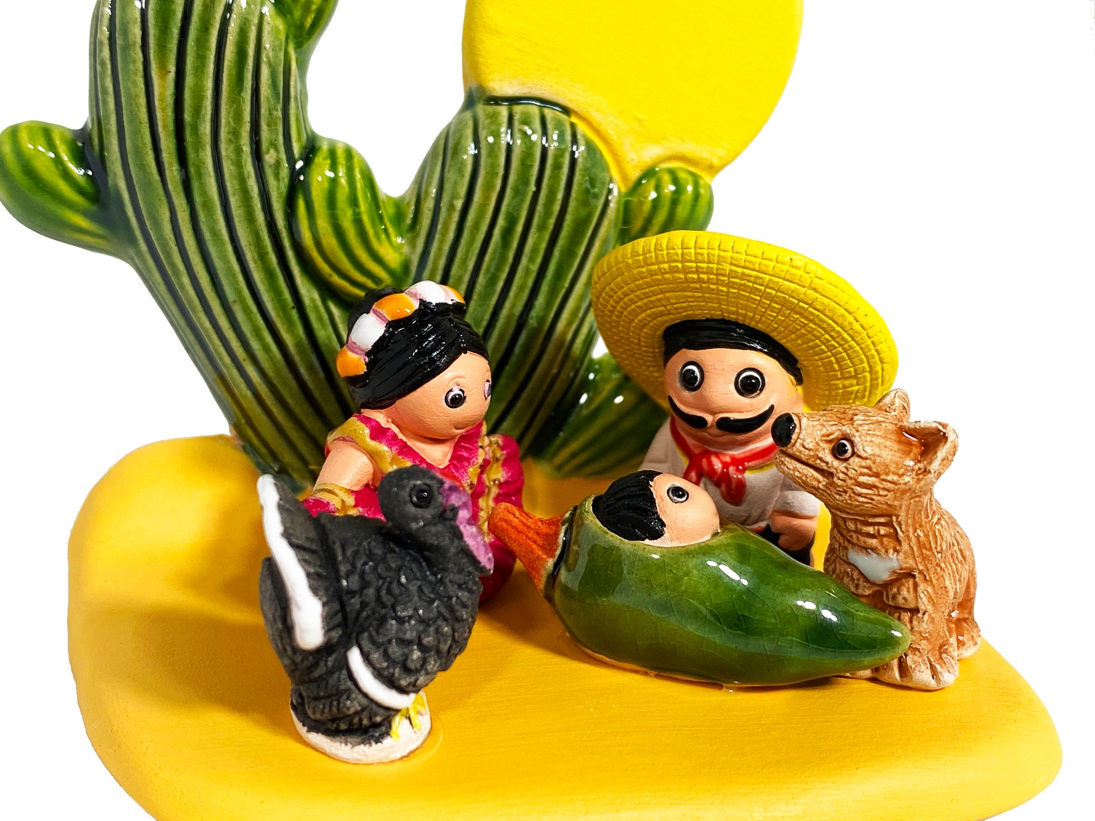Mexican b Nativity Scene Handmade in Clay 1 - Etsy