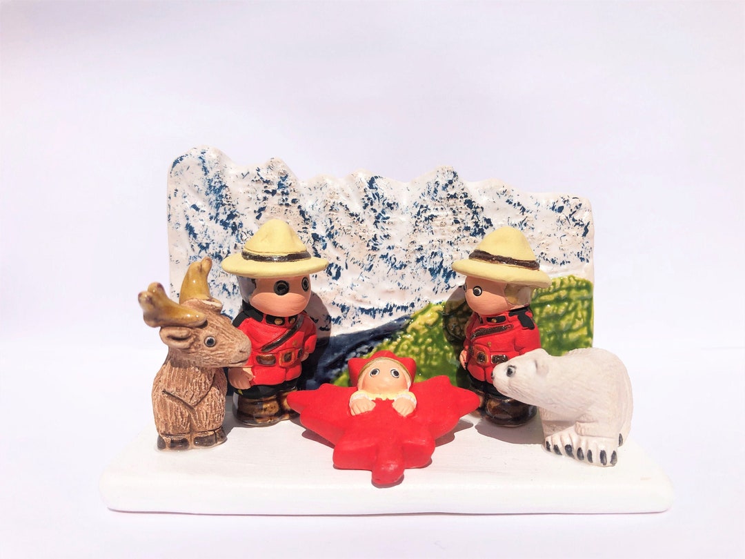 Canadian II Nativity Scene Handmade in Clay 1 Block - Etsy