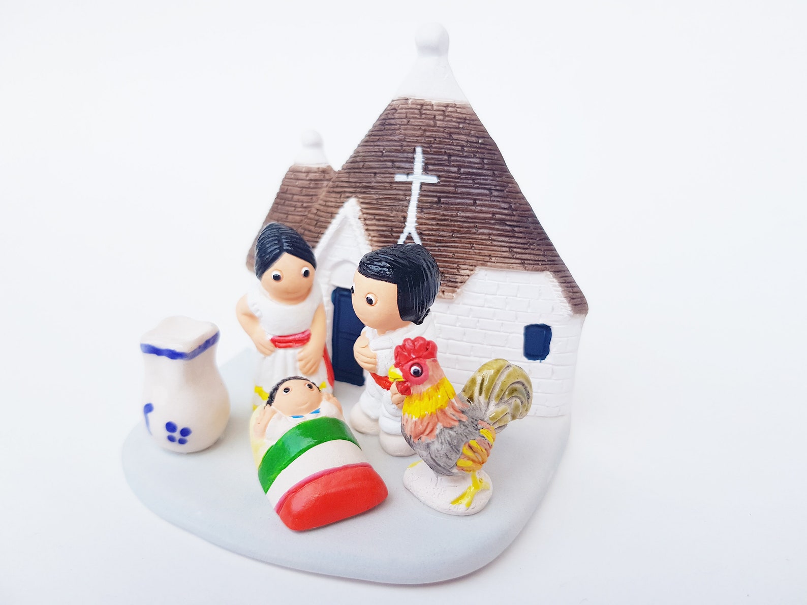 Apulian Nativity Scene Handmade in Clay 1 Block Puglia | Etsy