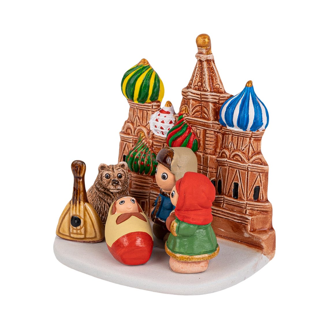 Russian Nativity Scene - Handmade in Clay - 1 Block - 3.15"x2.15"x3.15 ...