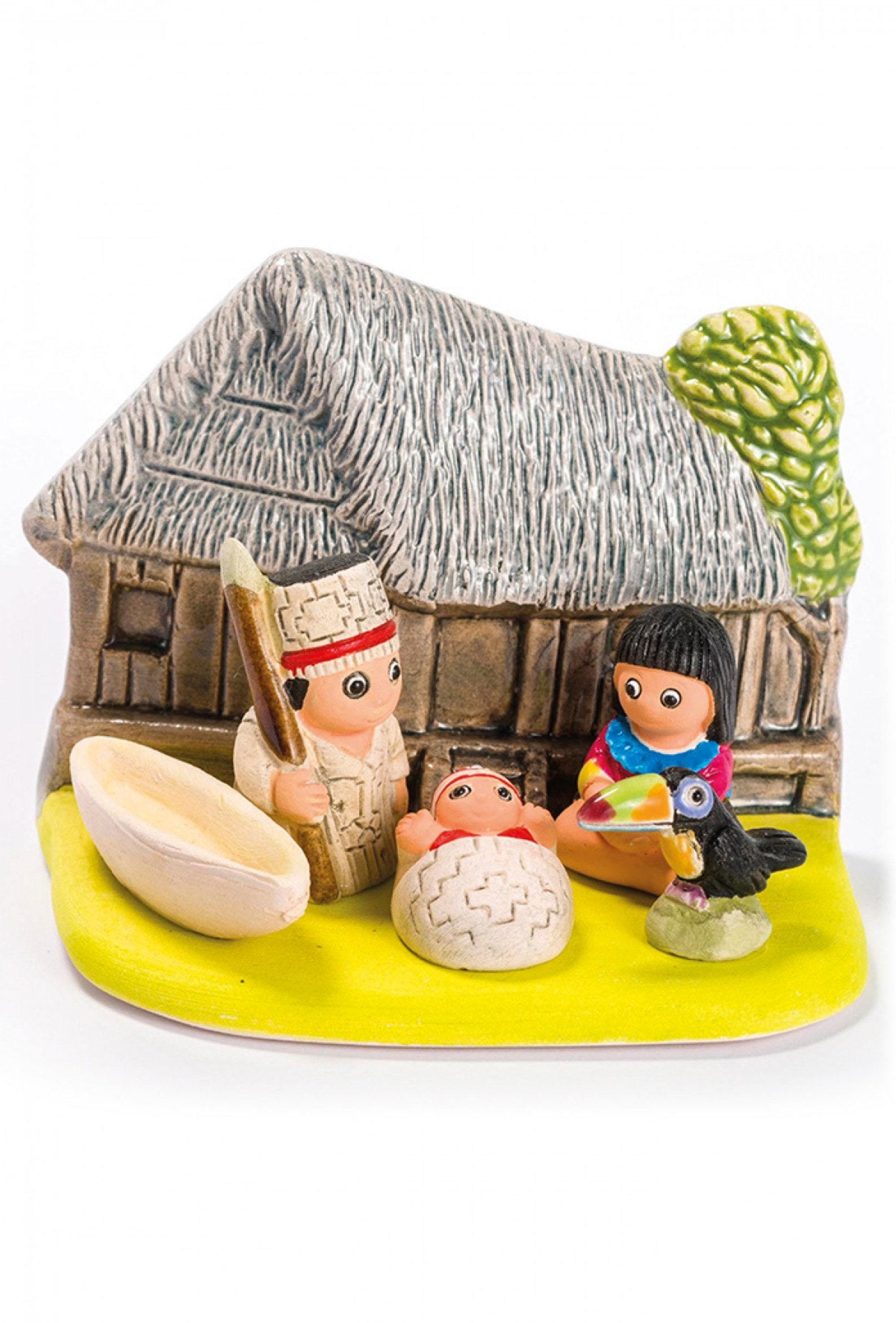 Peruvian Amazonian Nativity Scene Handmade in Clay 1 Block - Etsy