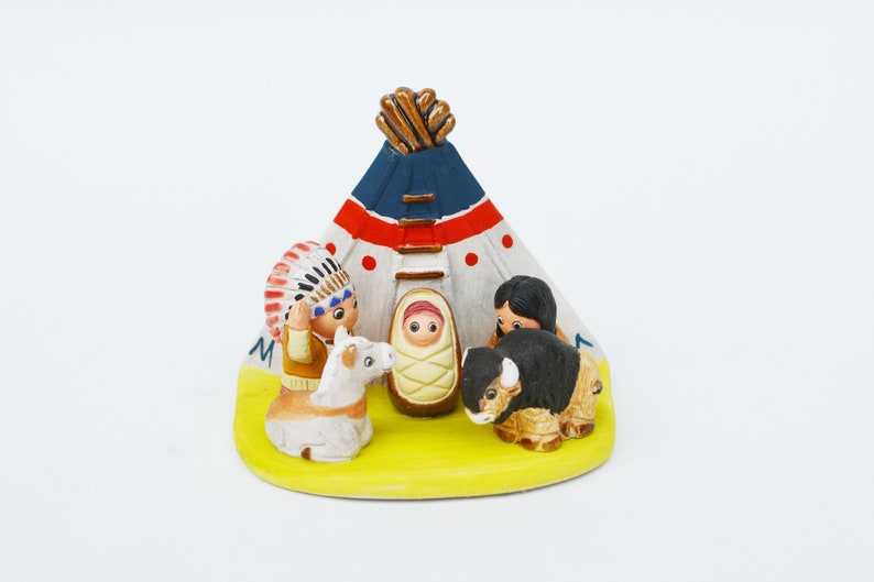 Native American b Nativity Scene Handmade in - Etsy