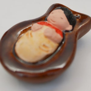 Spanish Nativity Set - Handmade in Clay - 3 Characters - 2.8" High ...