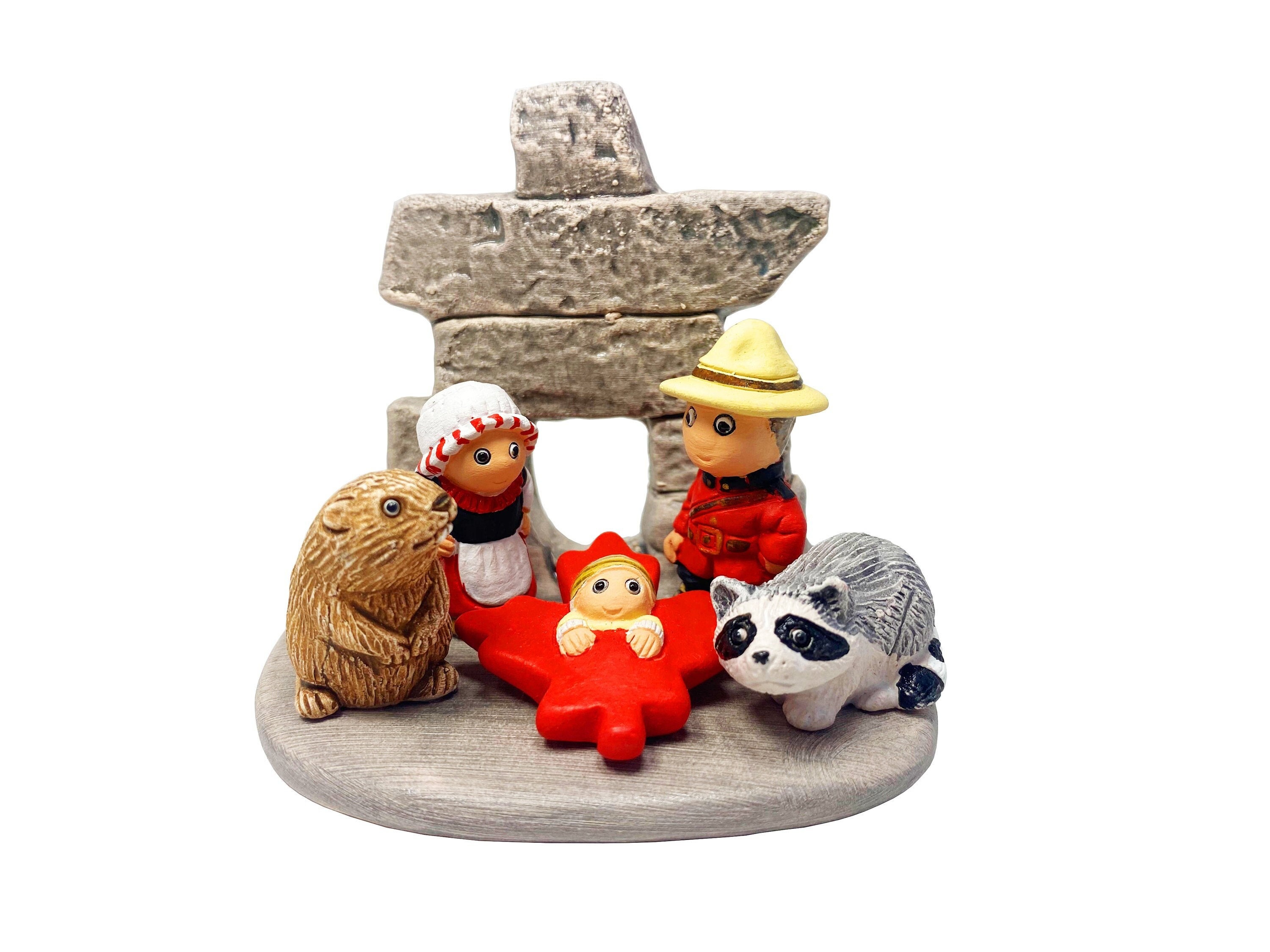 Canadian III Nativity Scene Handmade in Clay 1 Block - Etsy