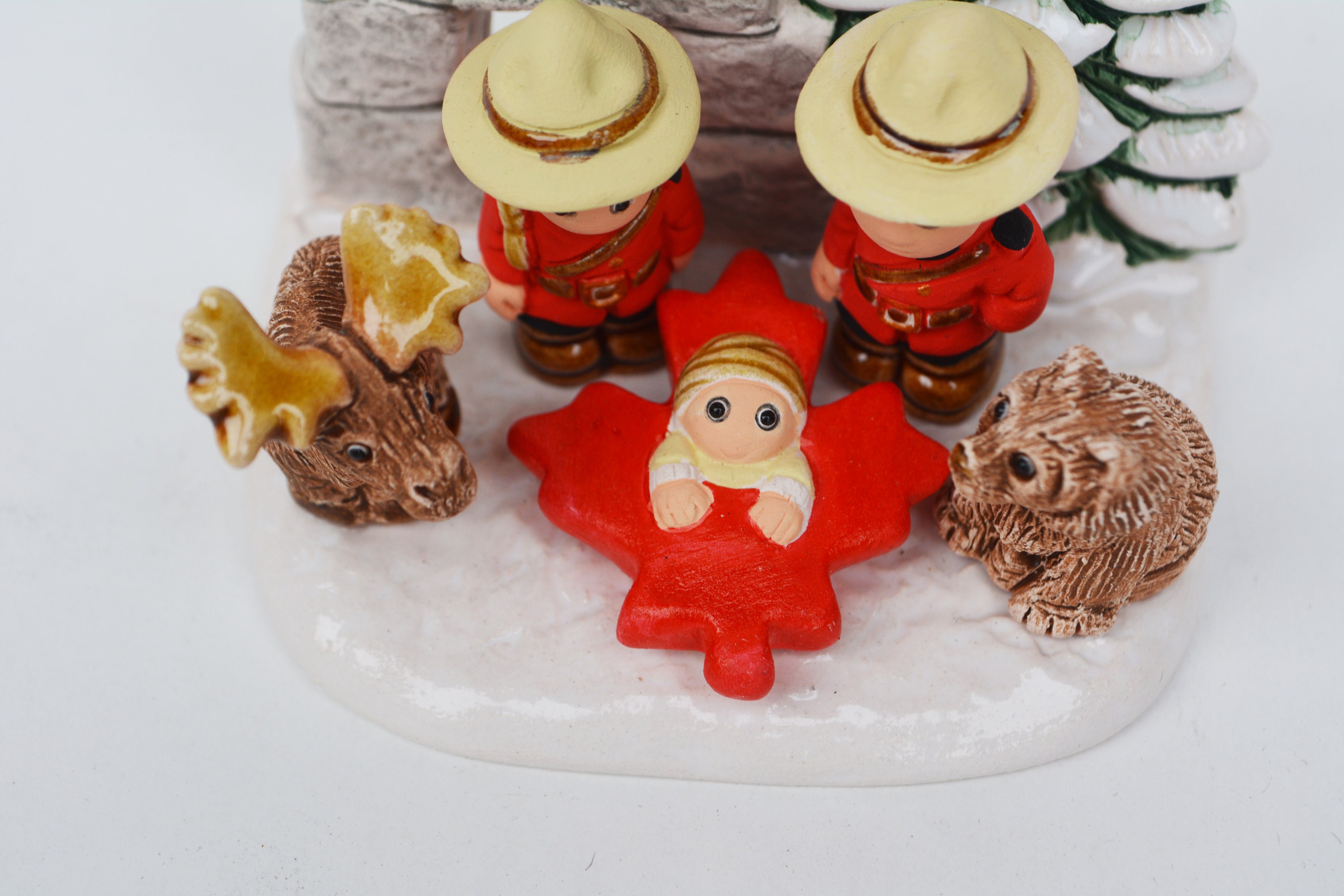 Canadian I Nativity Scene Handmade in Clay 1 Block - Etsy Canada