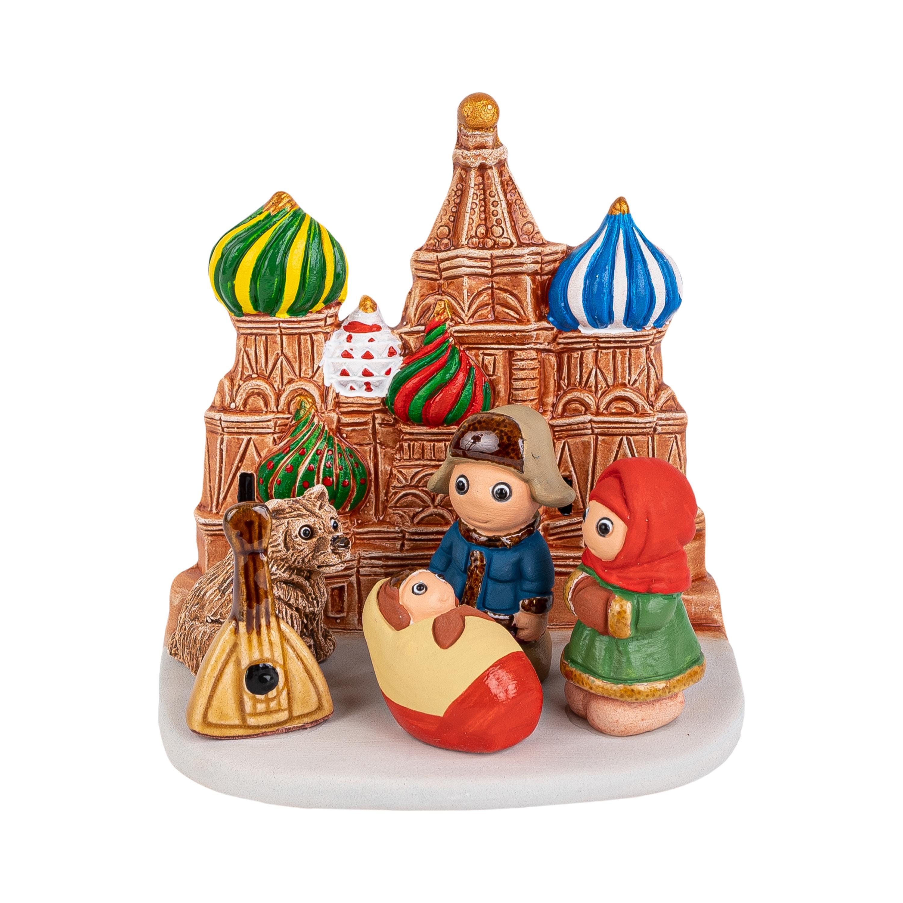 Russian Nativity Scene - Handmade in Clay - 1 Block - 3.15"x2.15"x3.15 ...