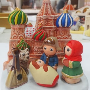 Russian Nativity Scene - Handmade in Clay - 1 Block - 3.15"x2.15"x3.15 ...