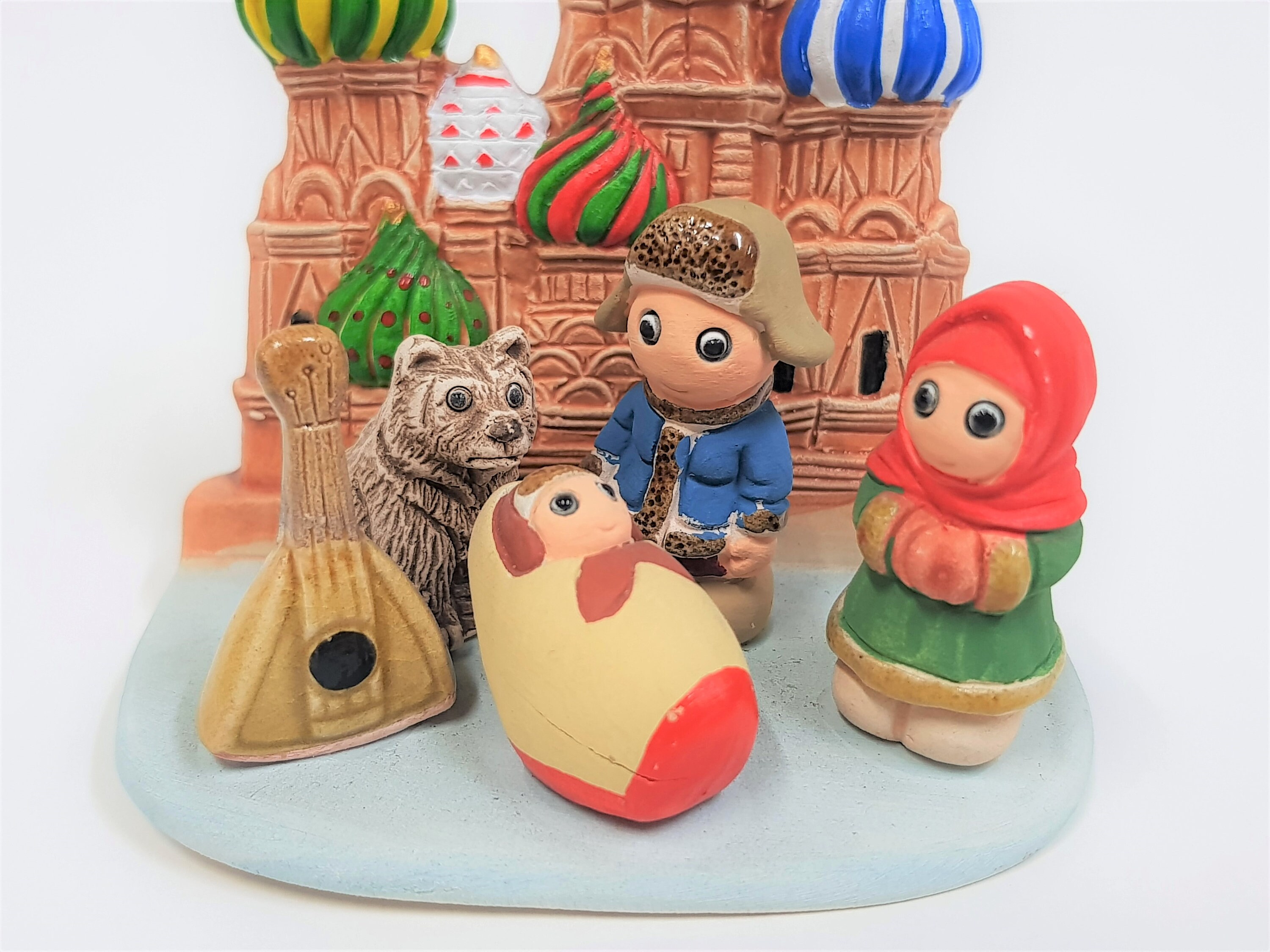 Russian Nativity Scene Handmade in Clay 1 Block | Etsy