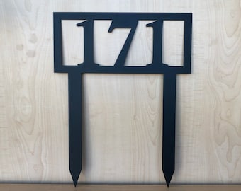 House Number Stand - Etsy