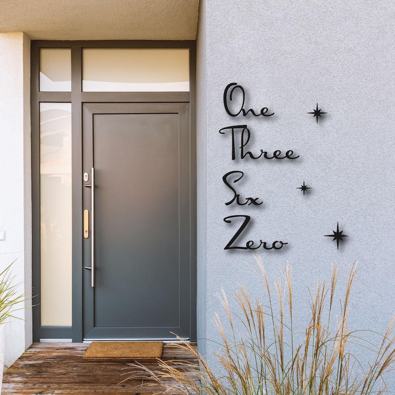 Brass House Address Sign - Etsy