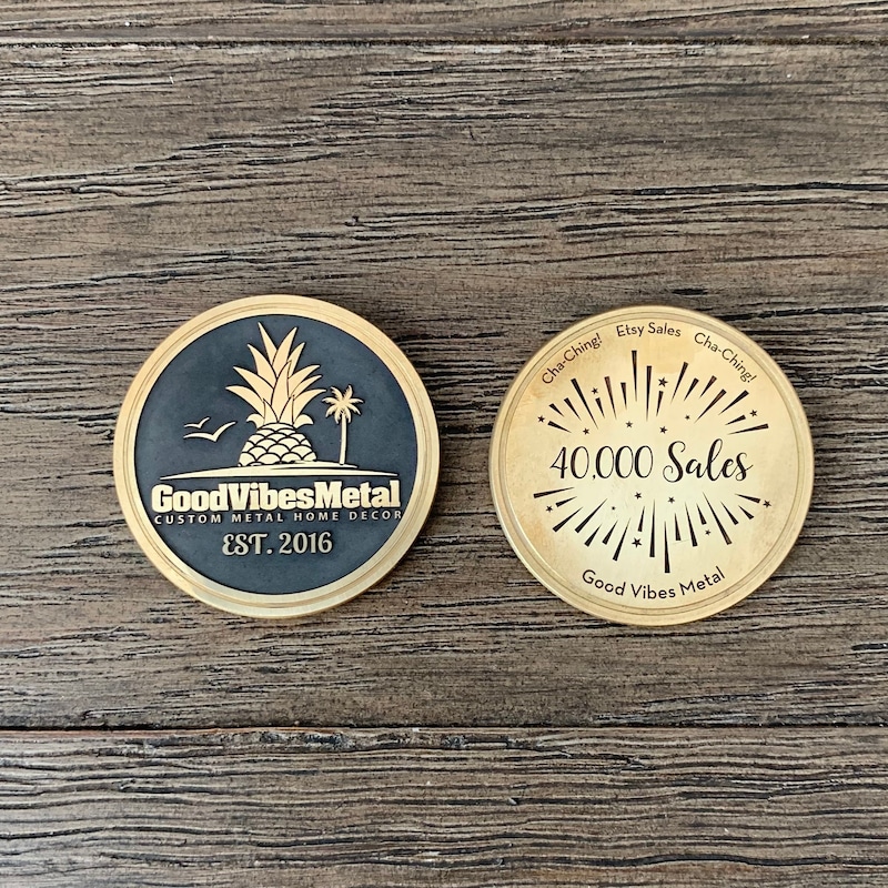 Custom Achievement Coin - Etsy