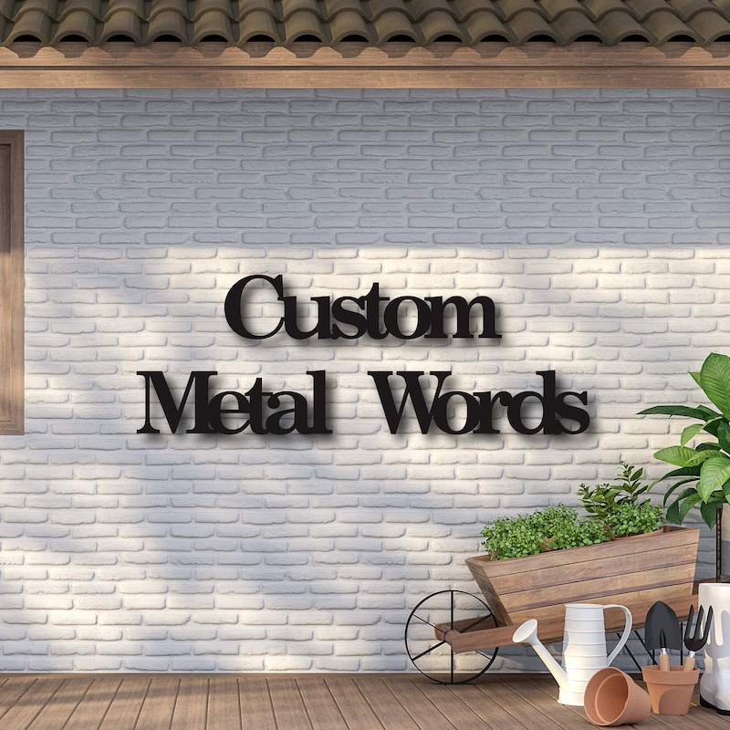 Modern Large Letters Name - Etsy