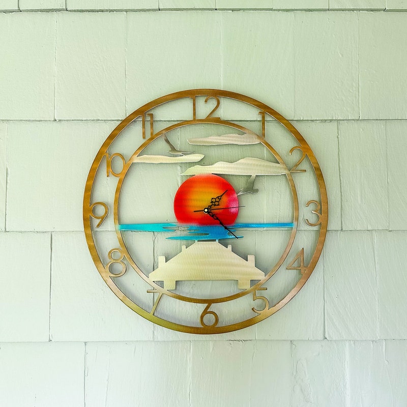 River Time Wall Clock - Etsy