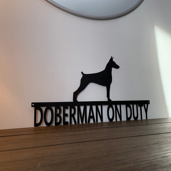 Doberman Dog Sign - Etsy