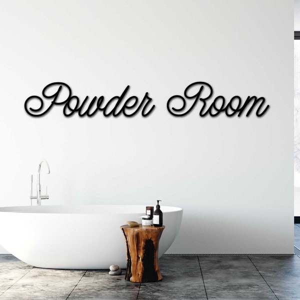 Powder Room Sign - Etsy Canada
