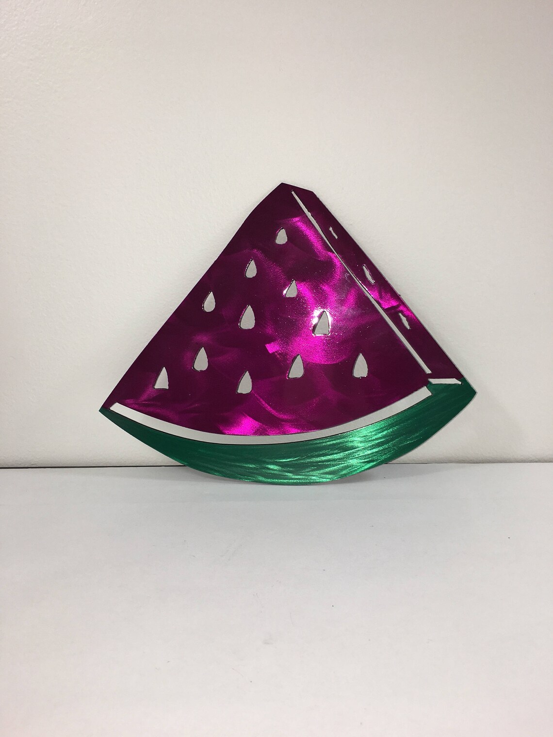 Watermelon Metal Wall Art With 14ga Steel, Two-tone Translucent Powder ...