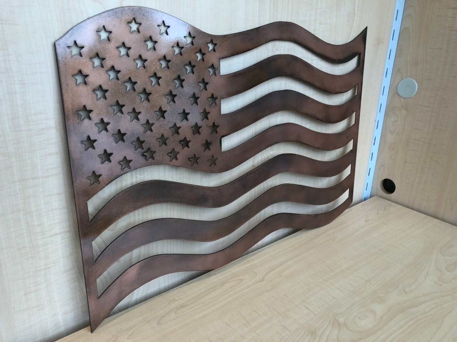 Metal Waving American Flag With Multiple Color Options - Etsy