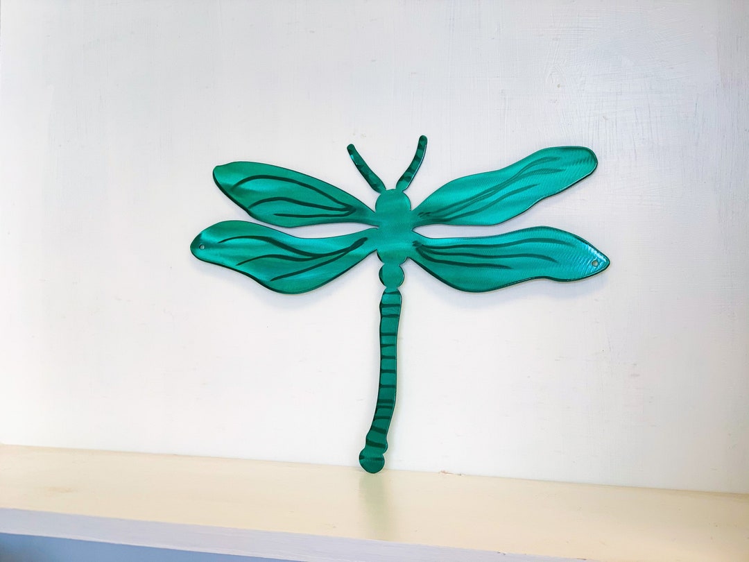 Metal Dragonfly Wall Art, Powder Coated - Etsy