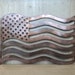 Metal Waving American Flag With Multiple Color Options - Etsy