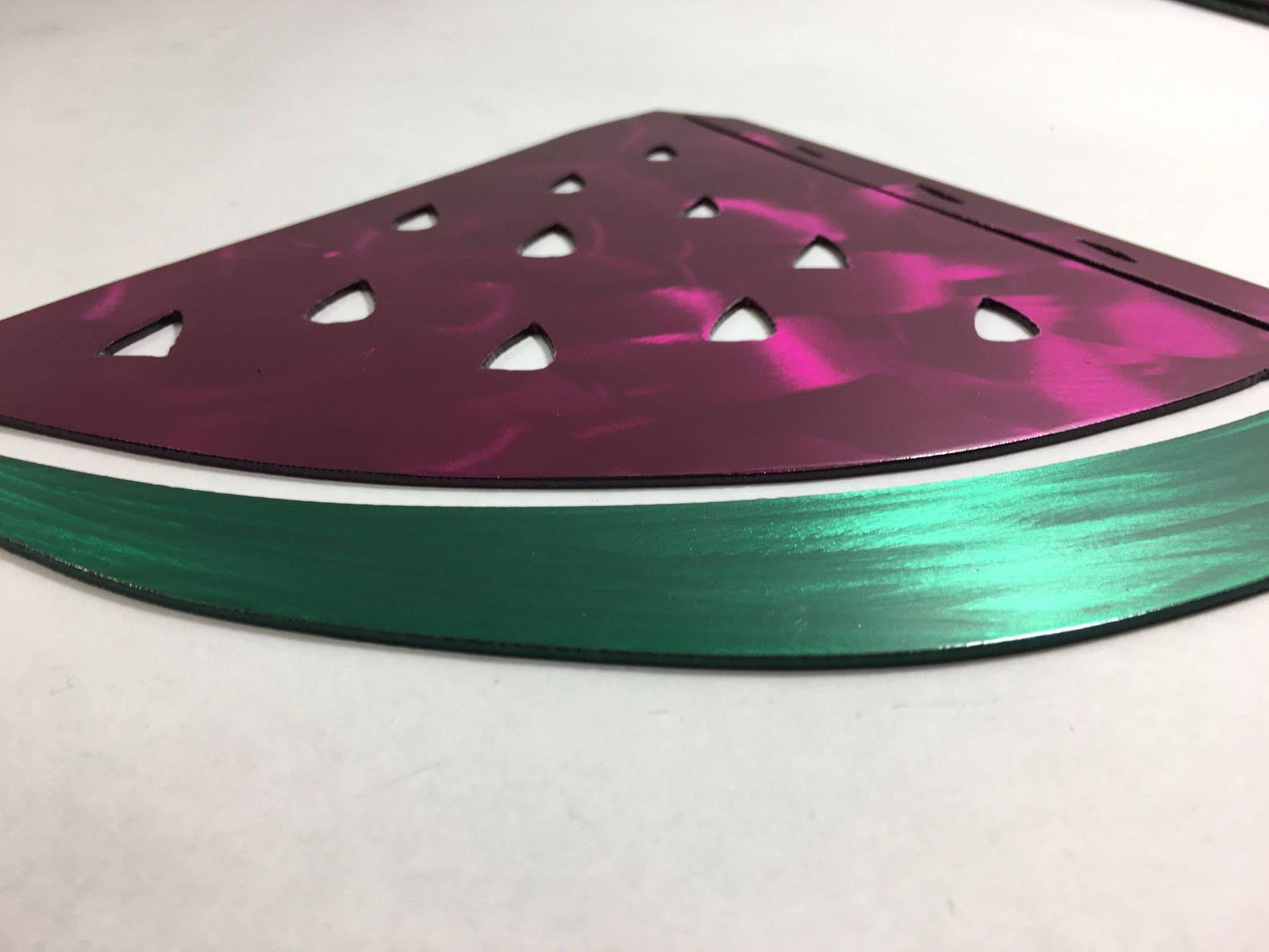 Watermelon Metal Wall Art With 14ga Steel, Two-tone Translucent Powder ...