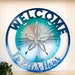 Personalized Metal Sand Dollar Sign - Customizable Weatherproof Door ...
