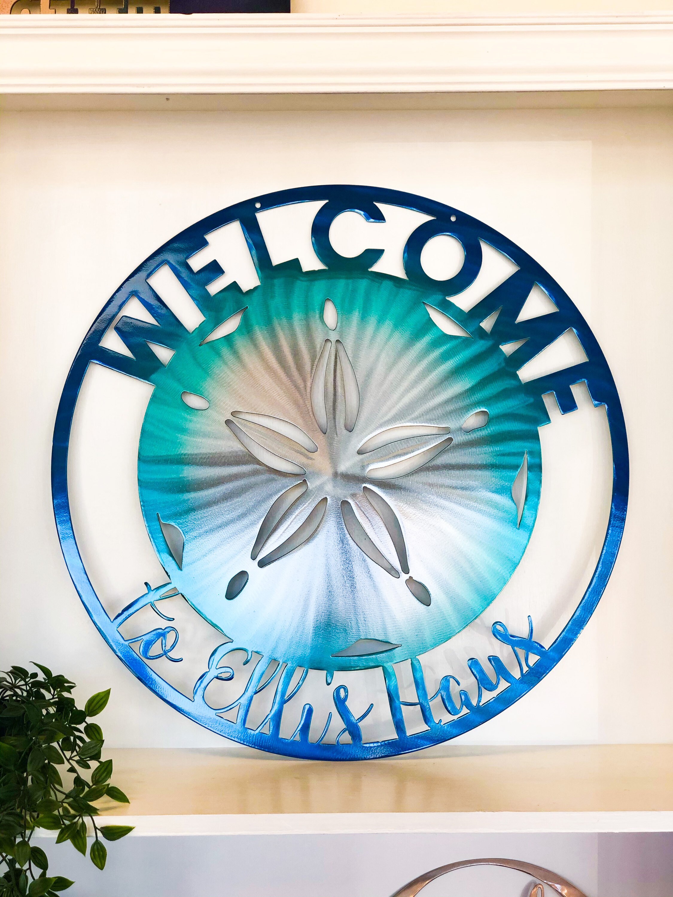 Personalized Metal Sand Dollar Sign Customizable | Etsy