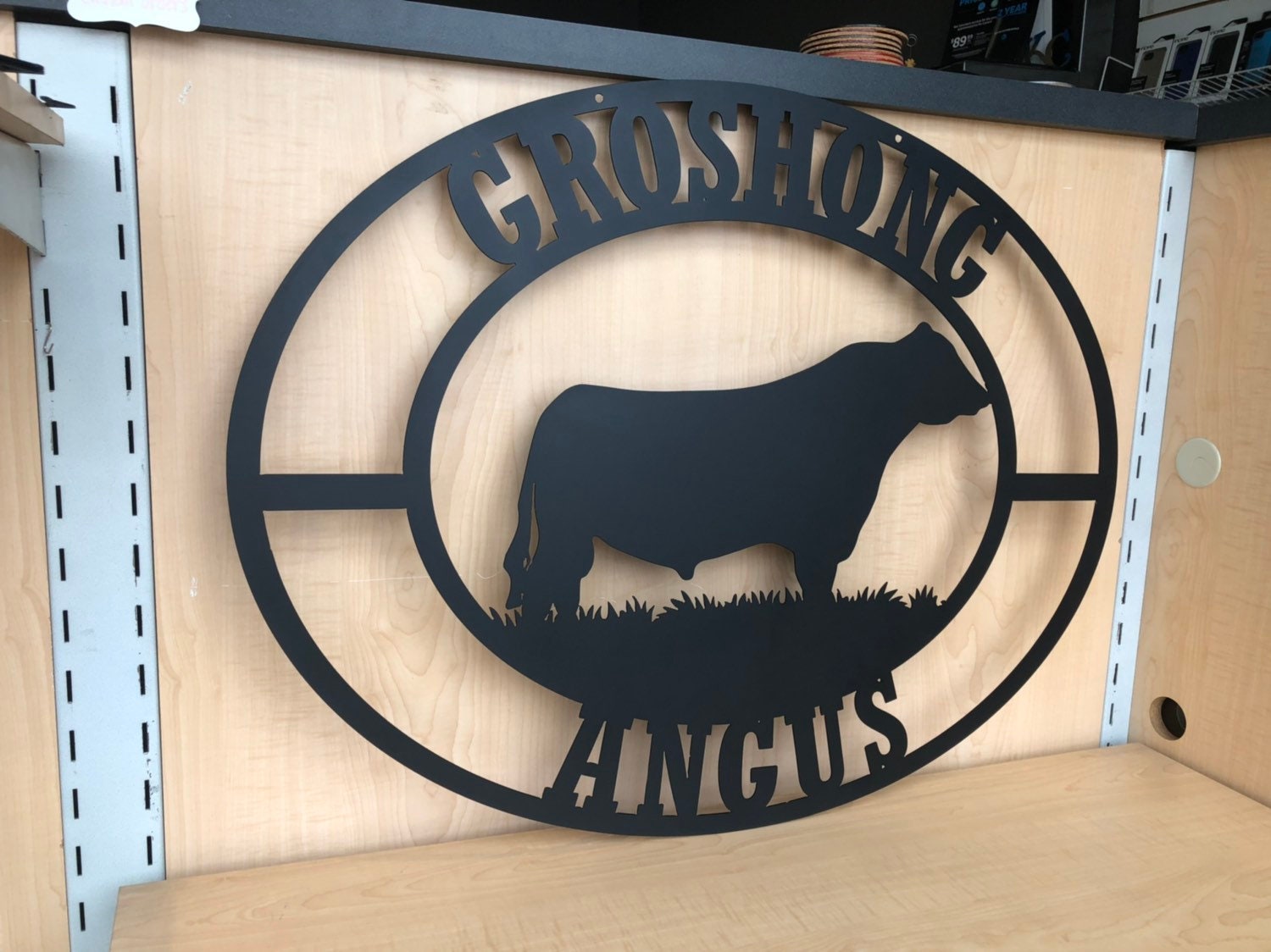 Personalized Metal Bull or Cattle Ranch Oval Sign, Choose Any Powder ...