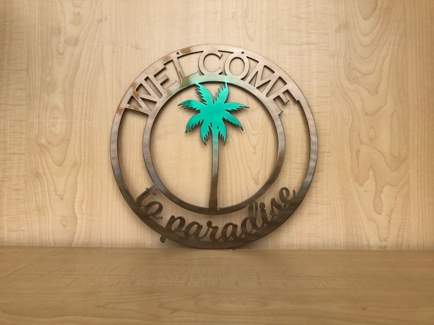 Personalized Welcome Palm Tree Sign Customizable | Etsy