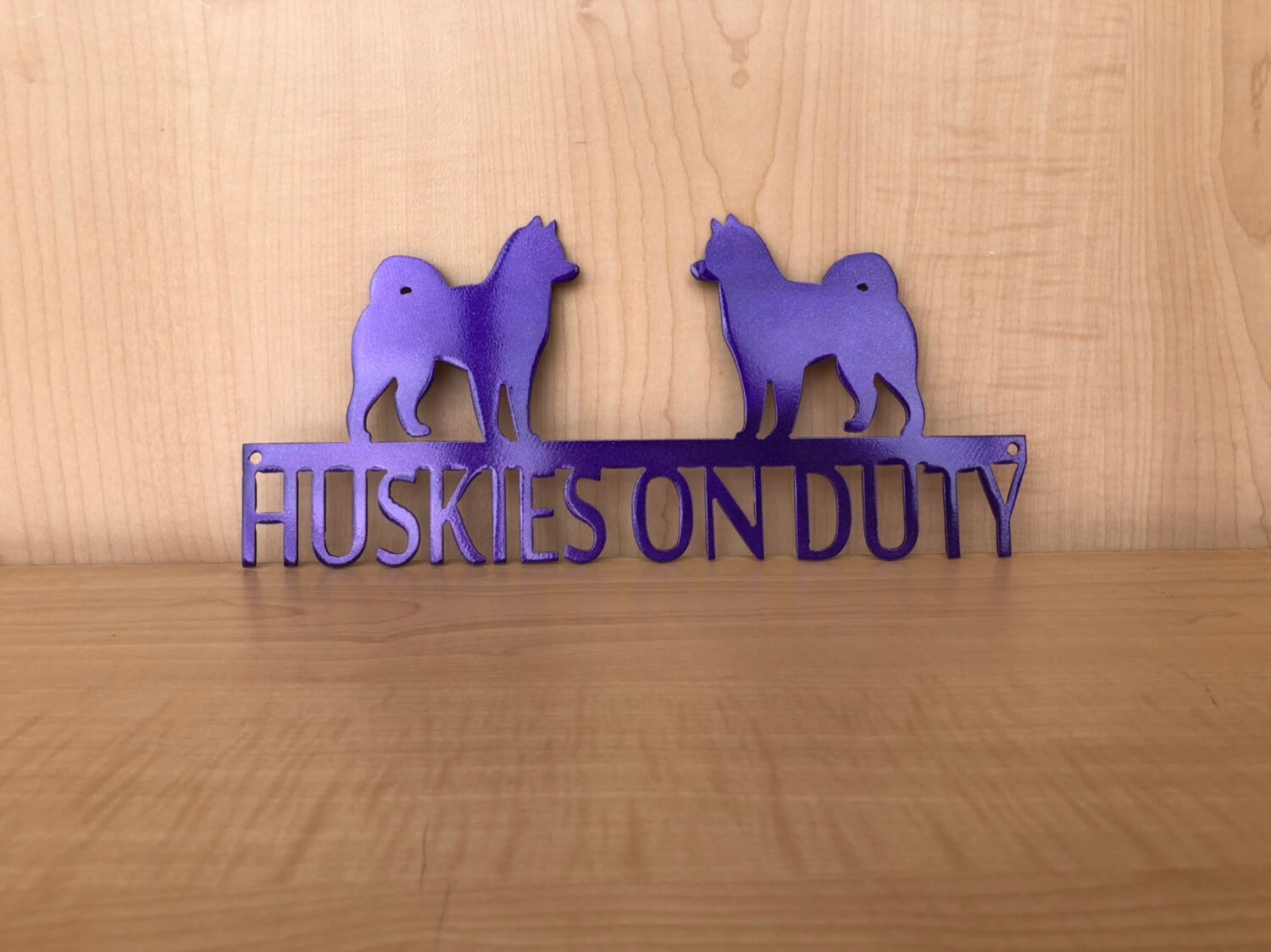Metal Husky on Duty Dog Sign | Etsy