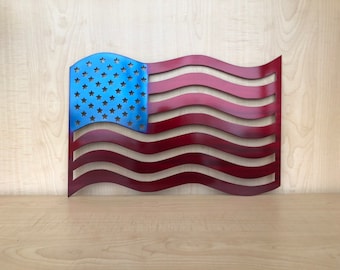 Metal American Flag | Etsy