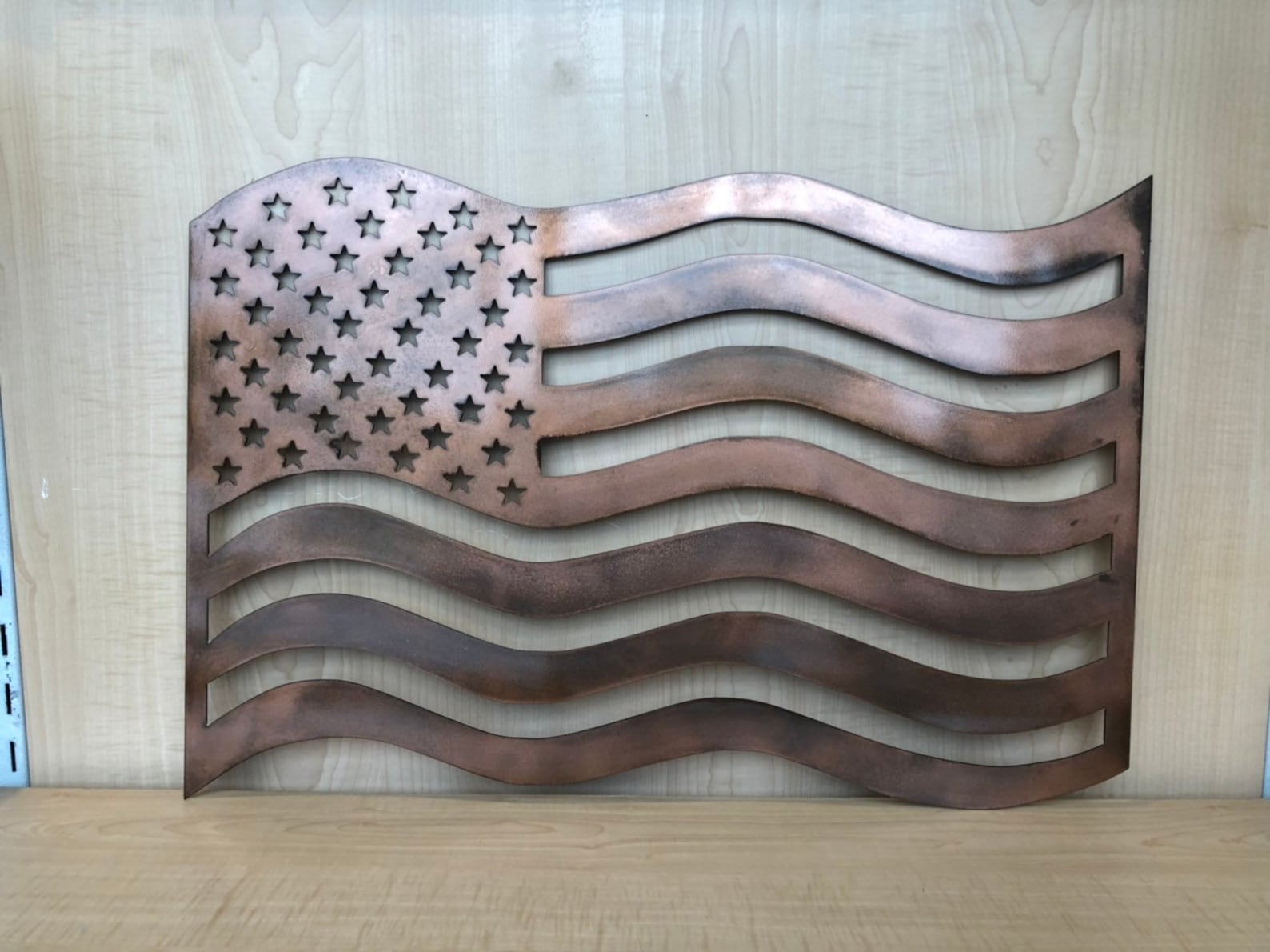 Metal Waving American Flag With Multiple Color Options - Etsy