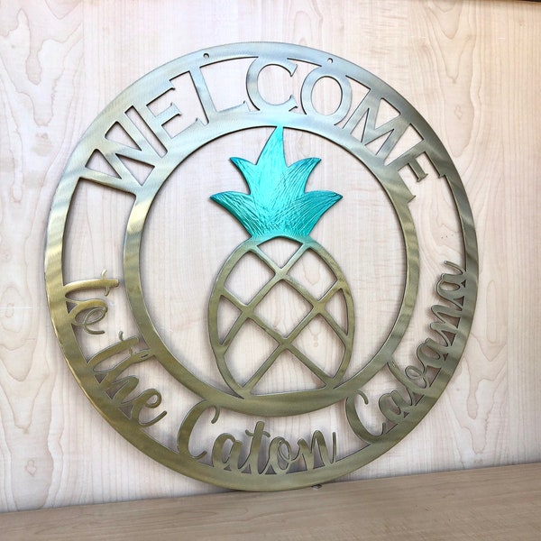 Pineapple Door Decor - Etsy