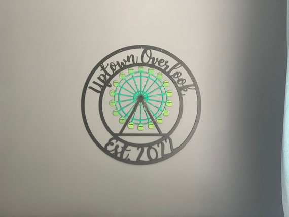 Personalized Ferris Wheel Sign Metal Wall Art Customizable - Etsy