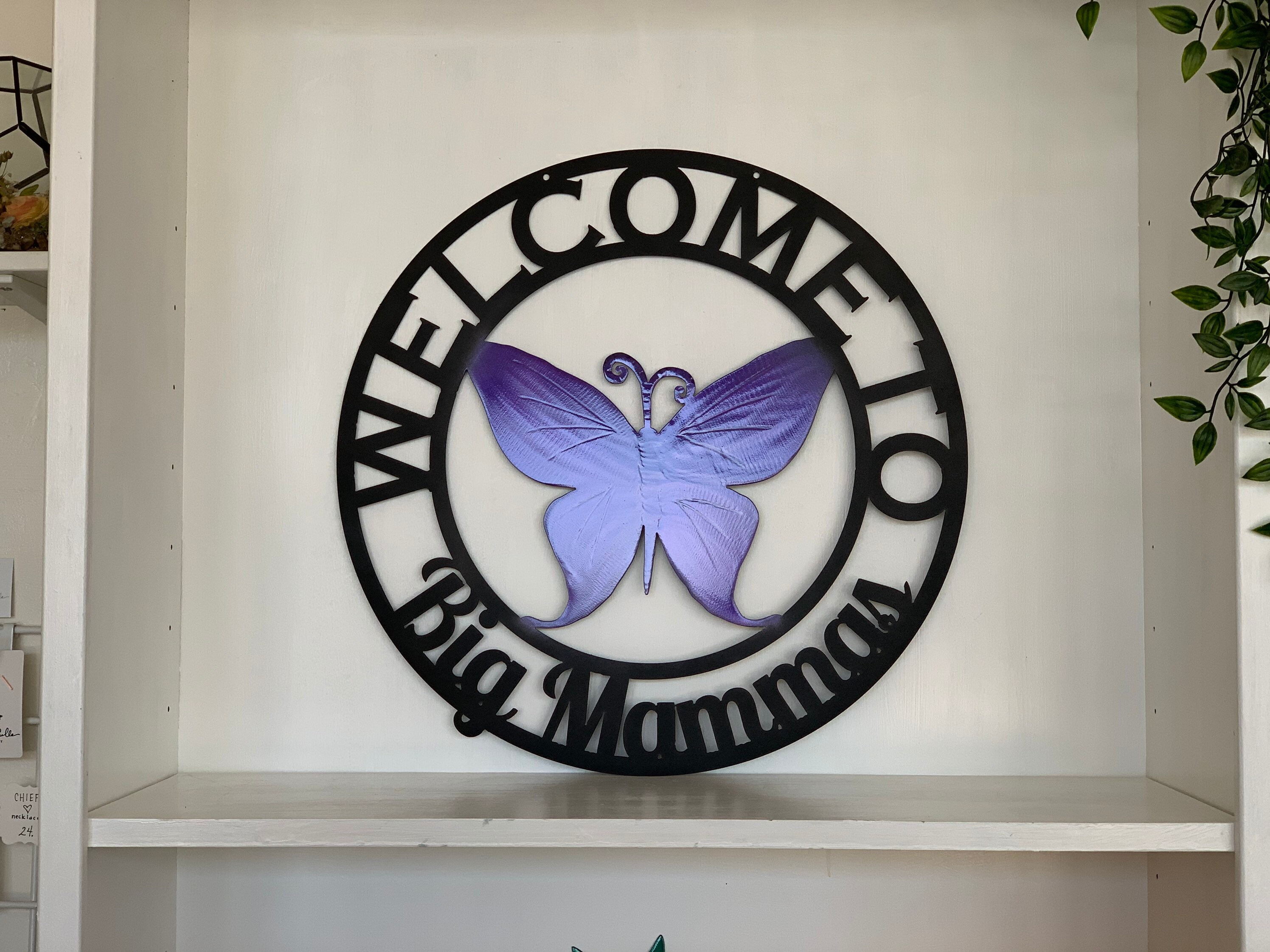 Personalized Metal Butterfly Sign Customizable Weatherproof - Etsy