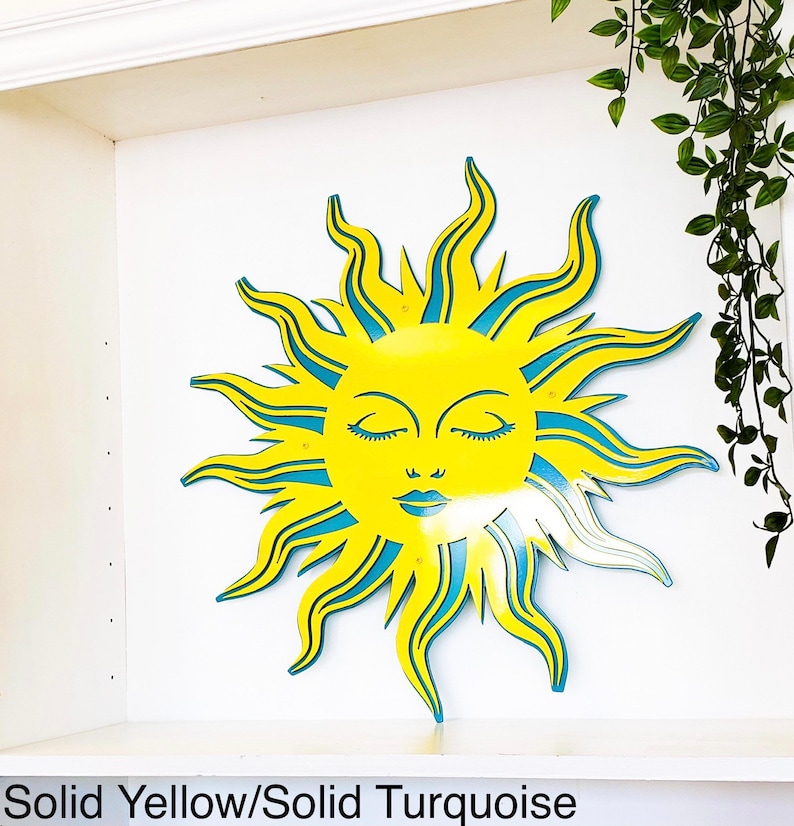 Sun in Splendor Metal Wall Art Southwest Decor Sun Face - Etsy