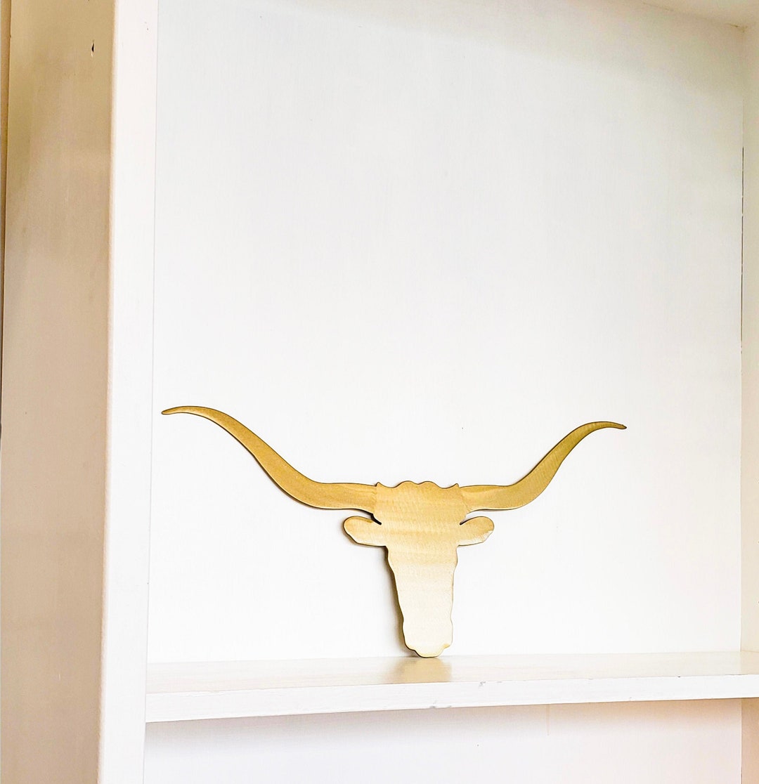Metal Longhorn Wall Art Sign With Powder Coat - Etsy