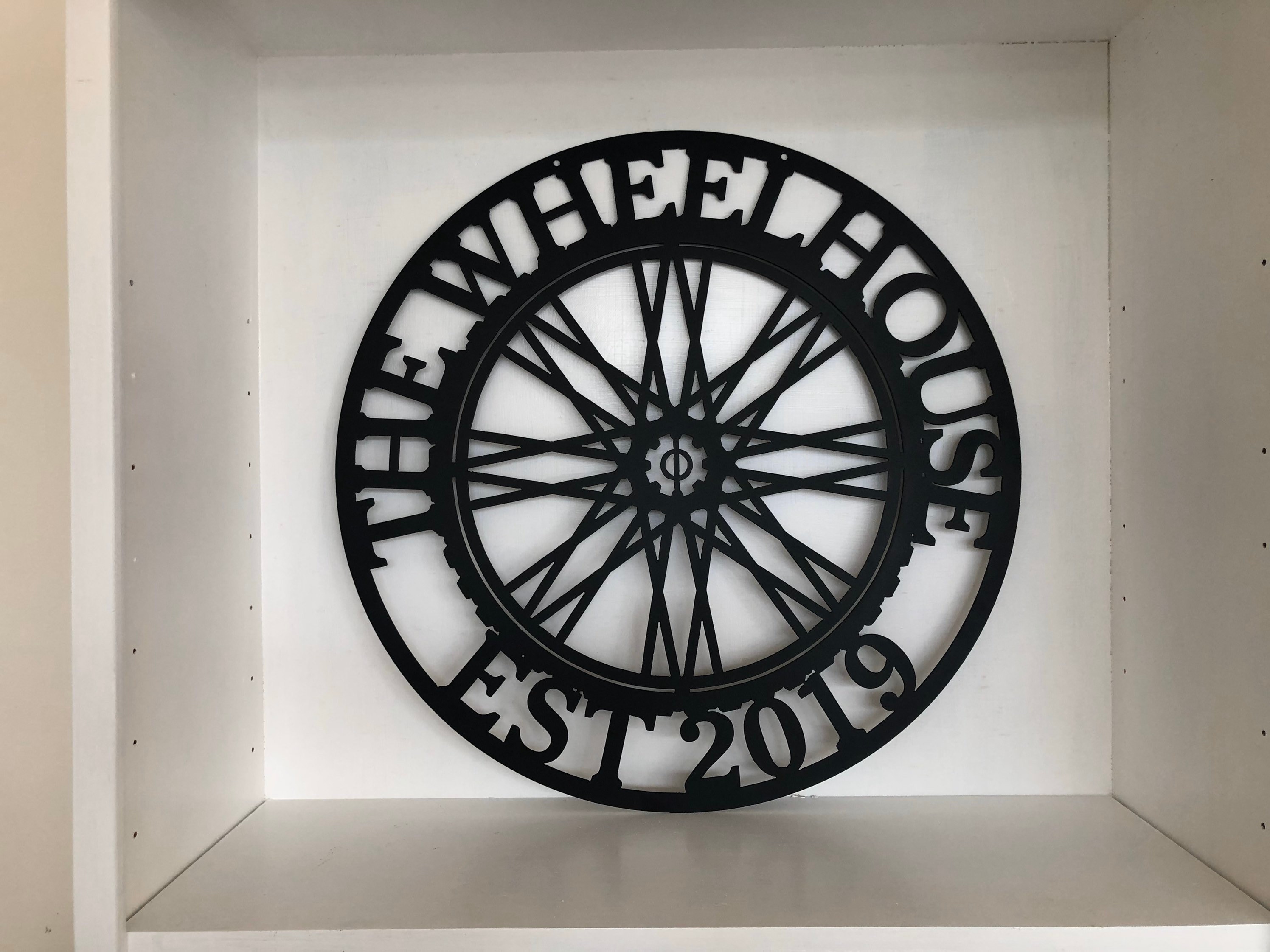 Personalized Bicycle Wheel Metal Wall Art | Etsy