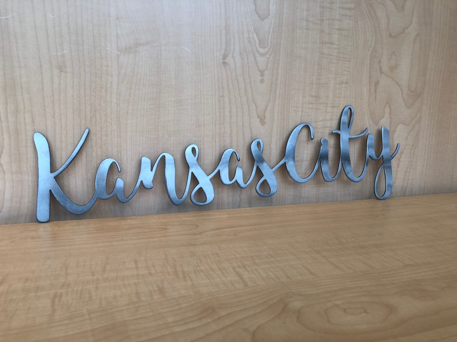 Kansas City Metal Wall Art Sign With Powder Coat Lots of | Etsy