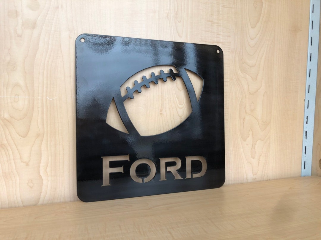 Custom Metal Football Wall Art With Name, Personalize and Choose Any ...