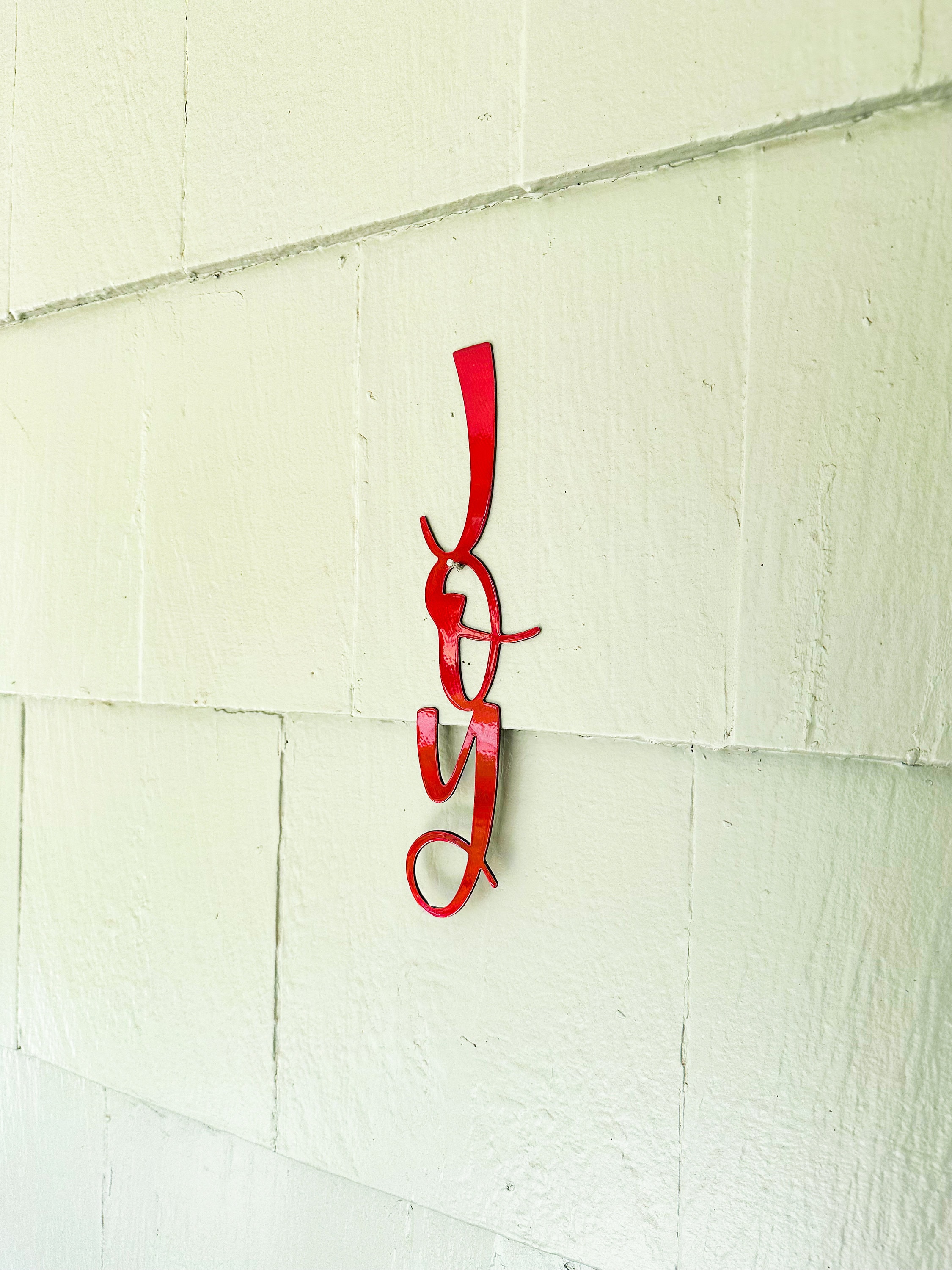 Custom Metal Vertical Word Sign: Personalized Script Text - Etsy