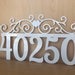 Custom Metal Address Sign With Scrolls & Powder Coat Any - Etsy