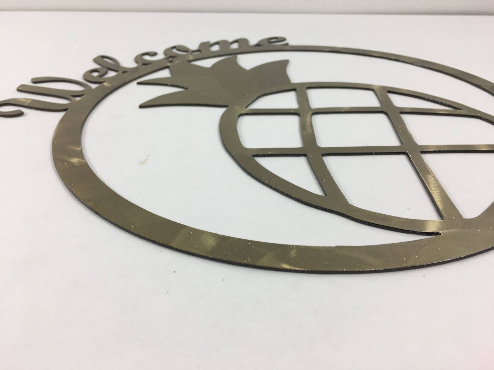 Welcome Pineapple Metal Wall Art - Etsy