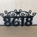 Custom Metal Address Sign With Scrolls & Powder Coat Any - Etsy