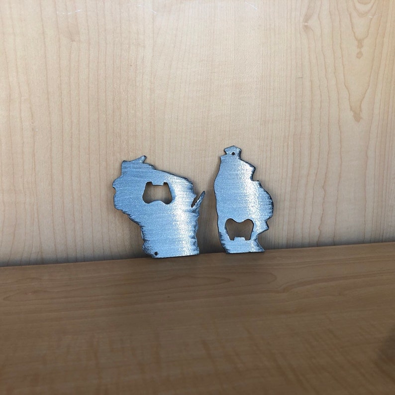 Handmade State Steel Bottle Opener: Magnetic or Keychain, Travel Gift ...