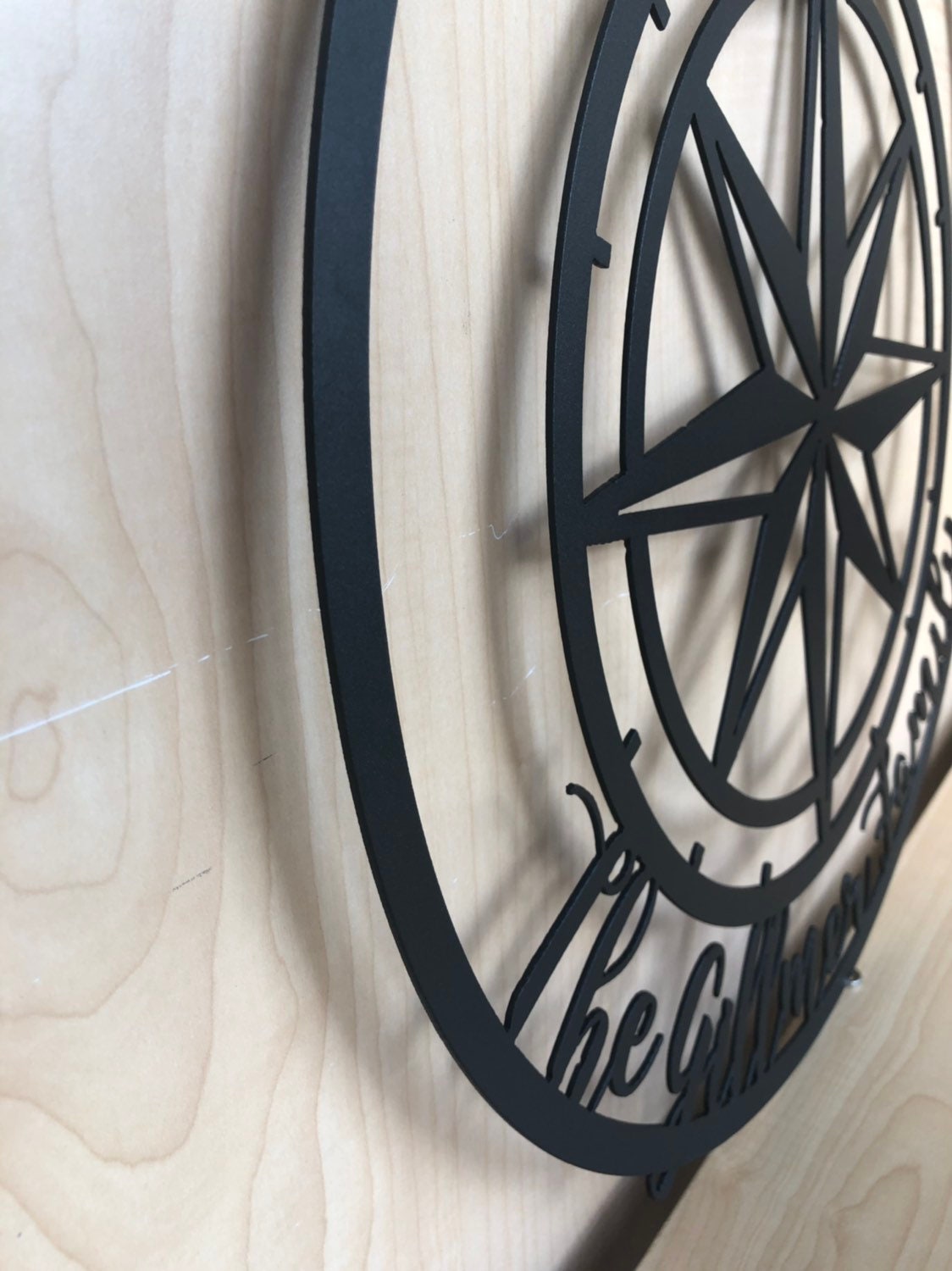 Personalized Compass Rose Metal Wall Art | Etsy