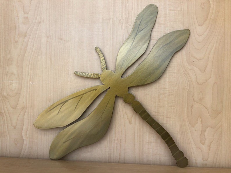 Metal Dragonfly Wall Art Powder Coated - Etsy