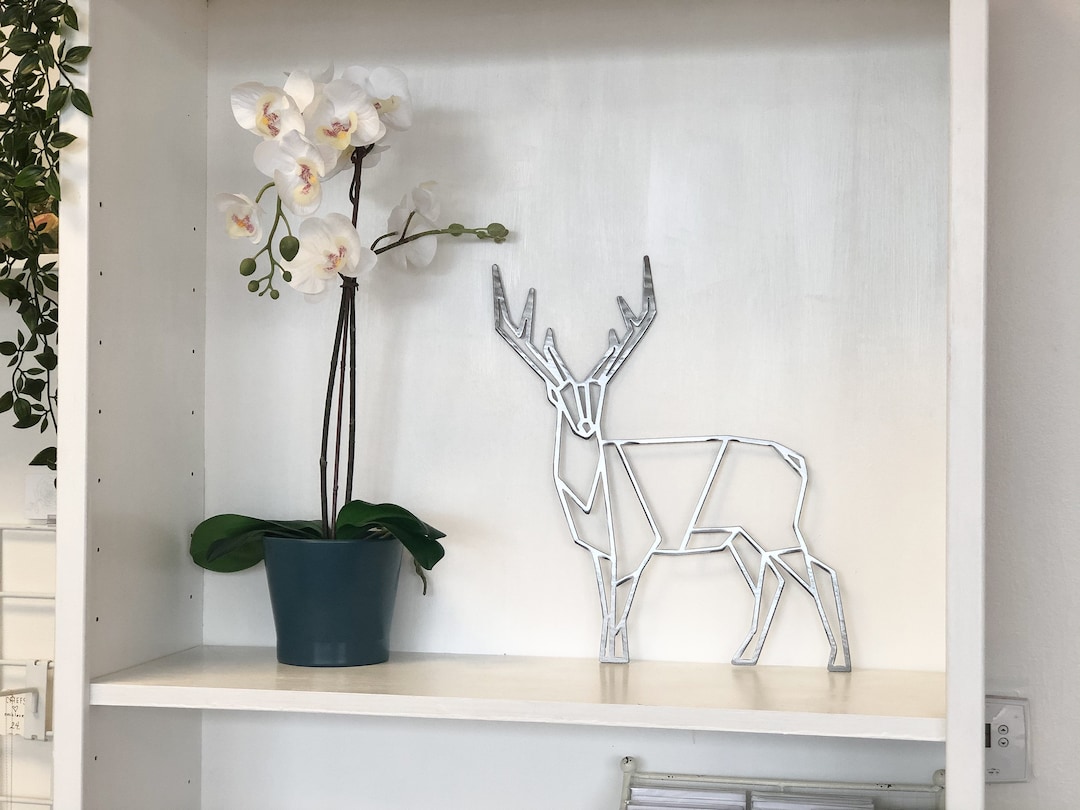 Geometric Buck Metal Wall Art | Powder Coated - Etsy