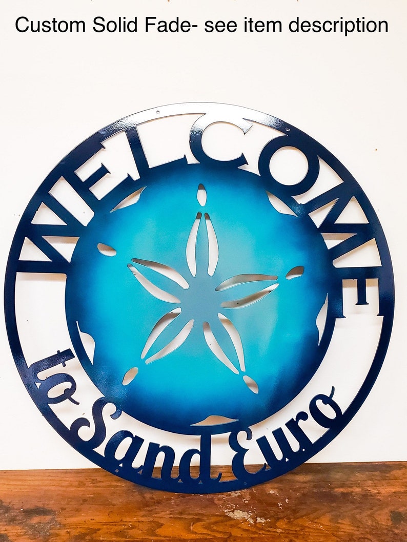 Personalized Metal Sand Dollar Sign Customizable | Etsy