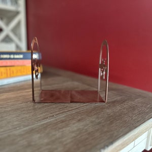 Personalized Metal Bookends - Set of Two | Custom Book Ends | Boho Arch ...